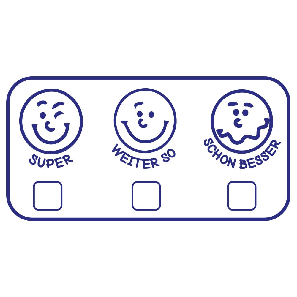 Holzstempel "Smileys" | stempel-versand.at