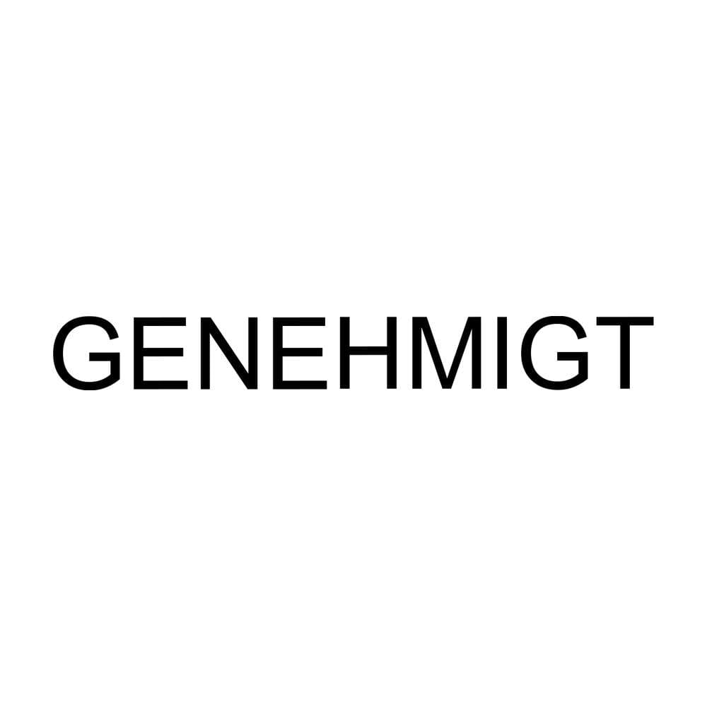 Holzstempel mit Standardtext "GENEHMIGT" | stempel-versand.at