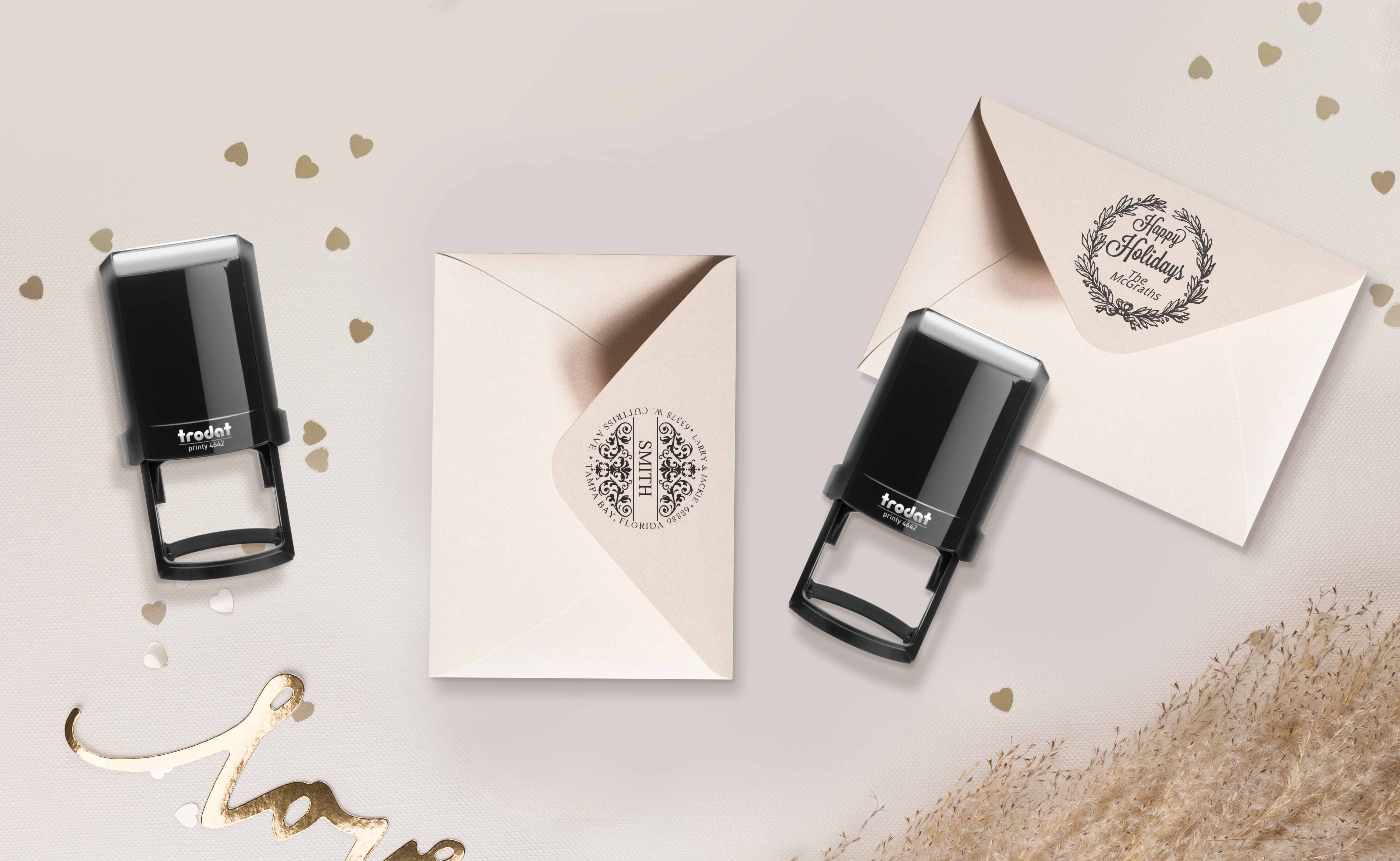 Die Eleganz von Monogrammstempeln | stempel-versand.at