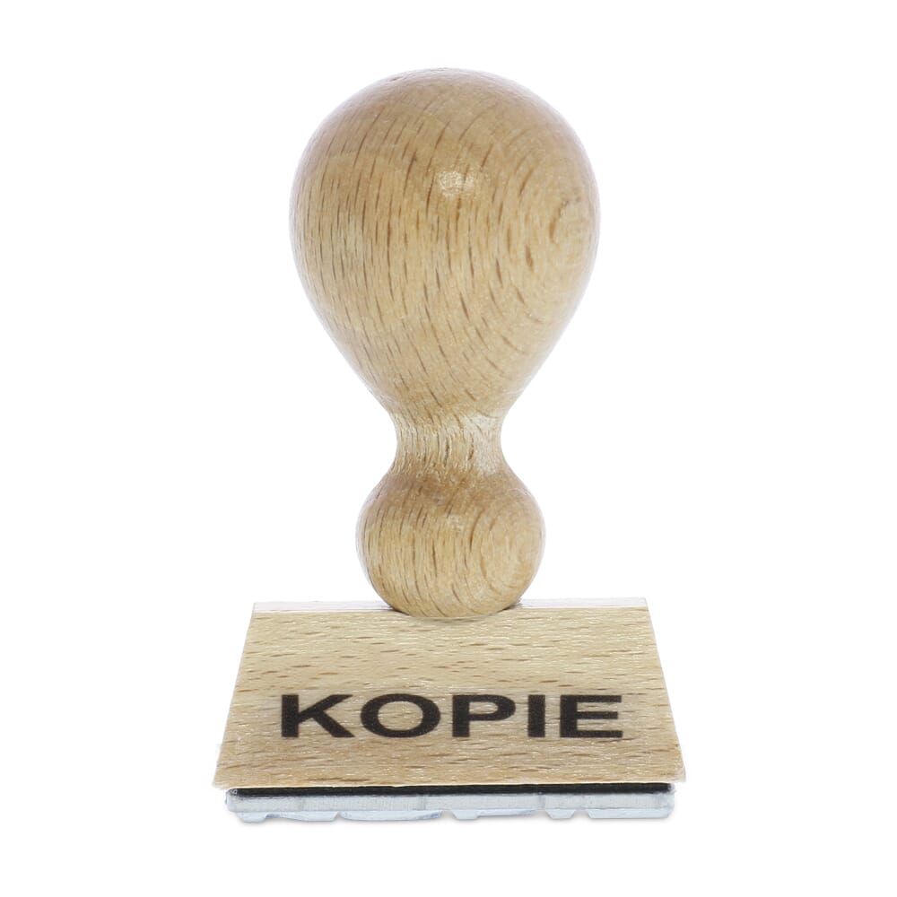 Holzstempel mit Standardtext "KOPIE" | stempel-versand.at